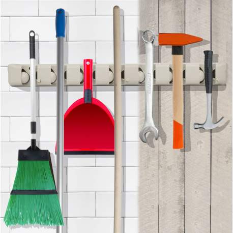 Suport universal pt. ustensile de curatenie si scule - 5 parti